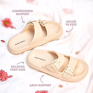 Pillow Slides Women's and Men's Pillow Sandals | Extremely Comfy | Ergonomically Designed | Cushioned Sole | Easy Clean | Lightweight