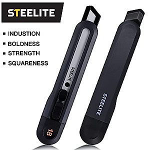 Steelite Ceramic Utility Knife Finger safe Cutter Ceramic Unboxing Kinfe Extra Ceramic Blade refill Safety Retractable Cutter Ceramic 18mm Blade Extra