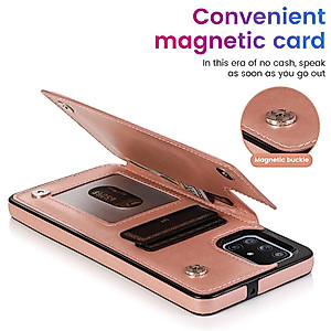 YUMESS Magnetic Case for Samsung Galaxy A52 A72 A32 A42 A12 A22 A51 A71 A21 A30 A40 A50 A70 Leather Card Slot Wallet Phone Cover,Gray,for Galaxy A12 5G