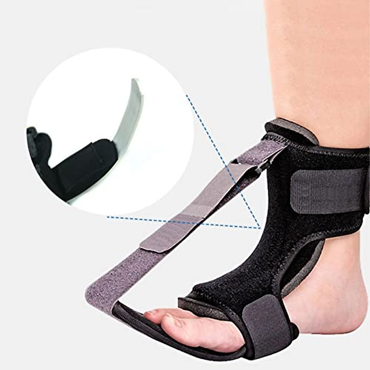 Foot Brace Plantar Fasciitis Night Splint Men Women Foot Drop Orthotic Brace Ankle Support for Heel Spur Arch Ankle Pain(S)