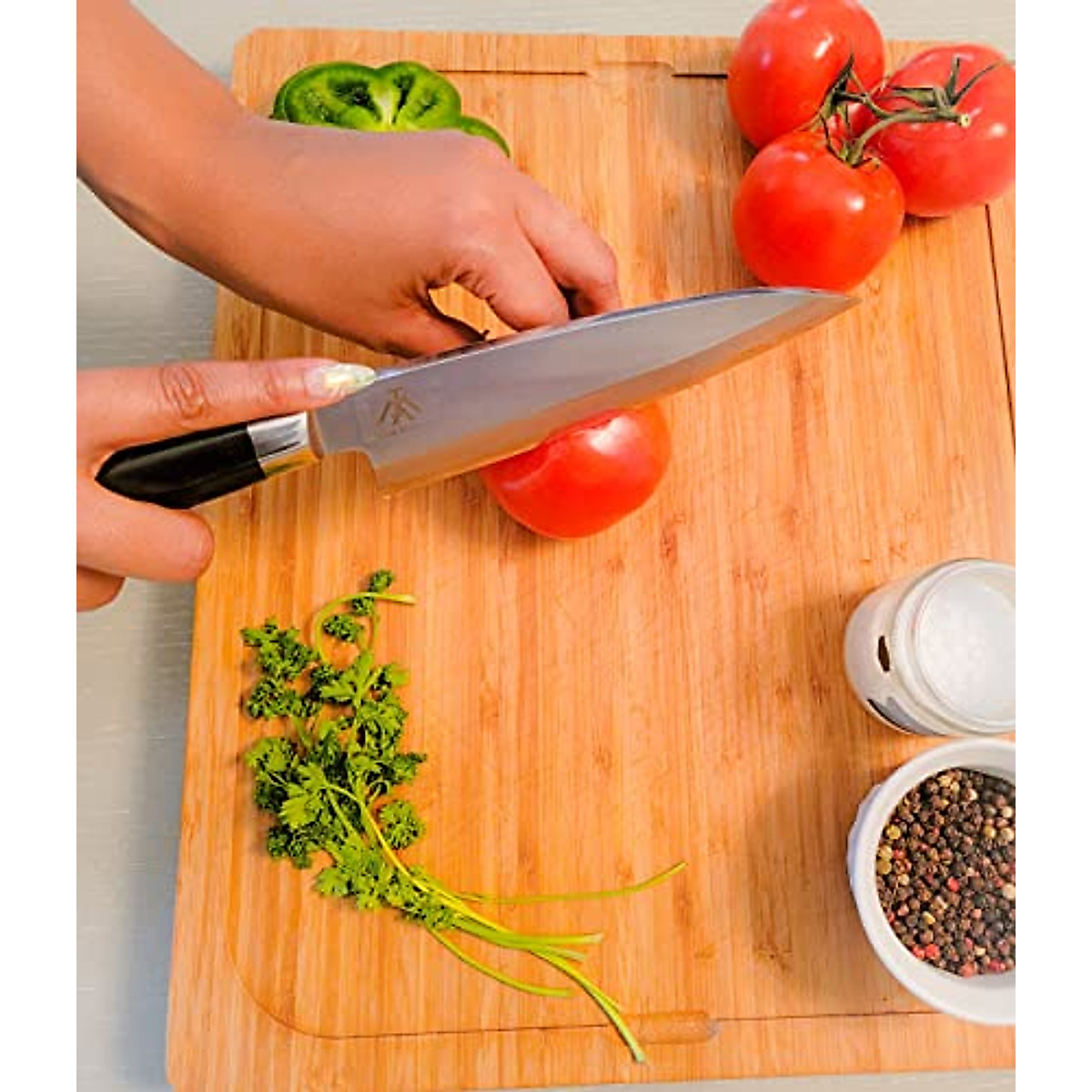 TAILOR MADE CHEF Deba Knife, 6.5 inch Fish Fillet Knife, Stainless Steel Single Bevel Chef Knife Japanese Kitchen Knife for Fish Cutting with Ergonomic Handle, Ultra Sharp