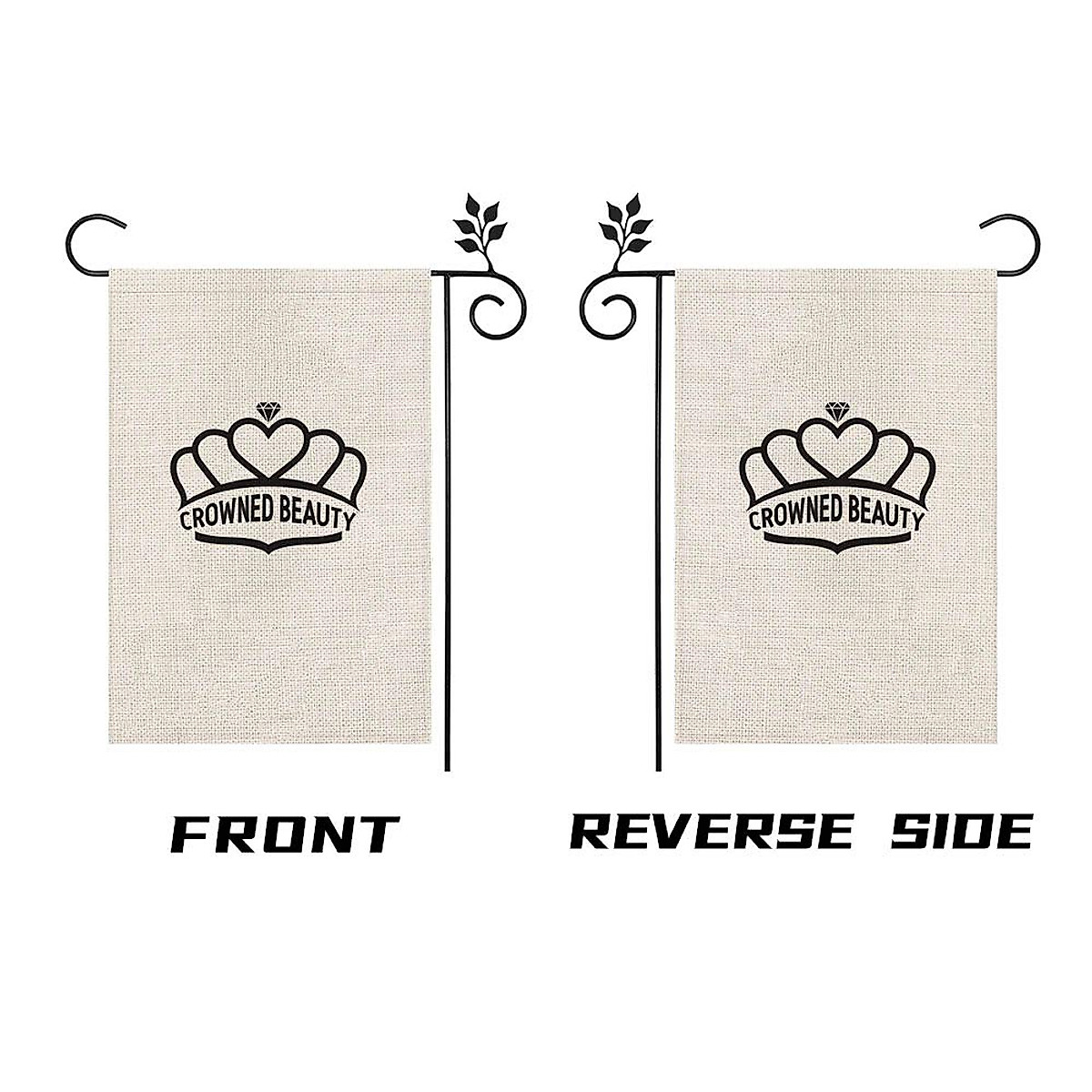 CROWNED BEAUTY Hello Sunshine Summer Garden Flag 12×18 Inch Double Sided Vertical Yard Outdoor Decoration CF149-12