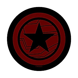 Marvel The Falcon And The Winter Soldier Bucky Red Logo PopSockets PopGrip: Swappable Grip for Phones & Tablets