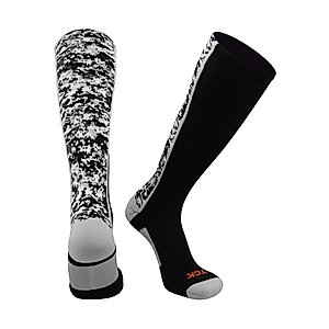 TCK Digital Camo OTC Socks (Black, Medium)