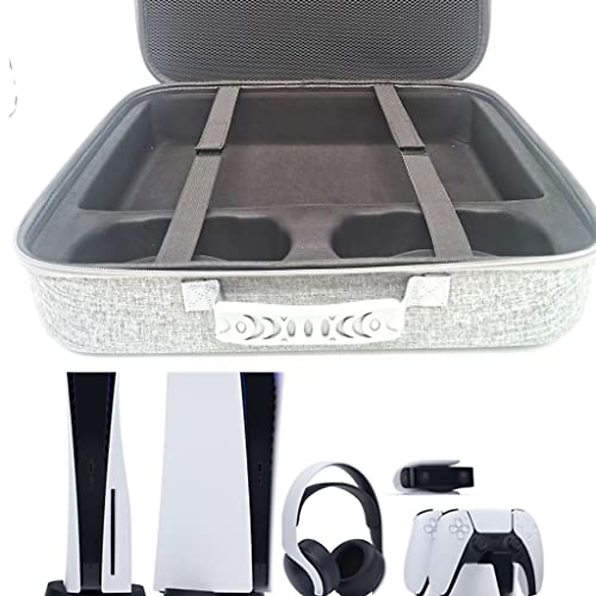 MEIYIN Travel Storage Bag for Deluxe Console Protective Bag Travel Carrying Bag Video Games & Consoles eva Carrying case Waterproof Shockproof