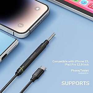 ScopeAround Otoscope Ear Camera, Ear Wax Removal Tool 1080P Otoscope