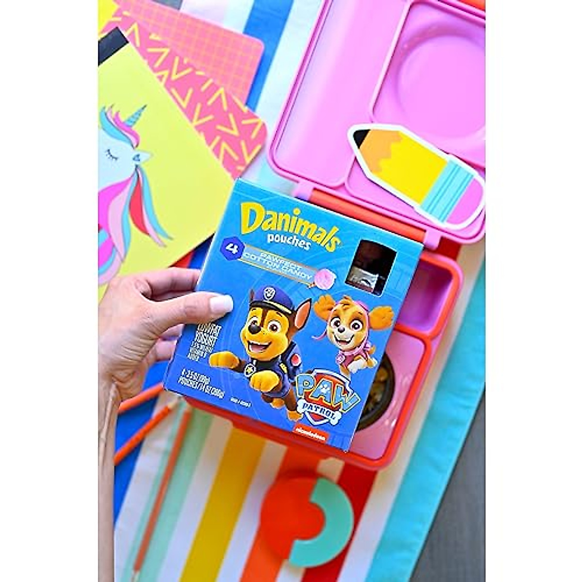 Danimals Squeezables Low Fat Yogurt Pouch, Cotton Candy, Gluten-Free,3.5 Oz, Pack of 4