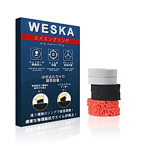 Weska Precision Rings FPS Aiming Motion Control for PS4, PS5, Xbox One, Switch Pro & Scuf Controller,Sensitivity Adjustment with 3 Different Strengths [Japanese Design]