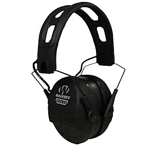 Walker's Rechargeable Lightweight Shooting Hunting Range Electronic Slim Low Profile Hearing Protection FireMax Earmuffs