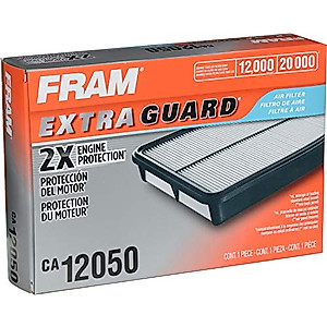 FRAM Extra Guard Engine Air Filter Replacement, Easy Install w/ Advanced Engine Protection and Optimal Performance, CA12050 for Select Honda Vehicles