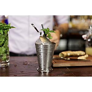 Crafthouse by Fortessa Professional Metal Barware/Bar Tools by Charles Joly, 6" Stainless Steel Julep/Cocktail Strainer