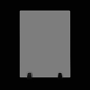 2 Pack Desk Privacy Panels,Modern Dual Frosted Plexiglass 24 x 18 inch Clamp-on Desk Privacy Panels,Acrylic Cubicle Desk Dividers,Office Partitions (24 in x 18 in)