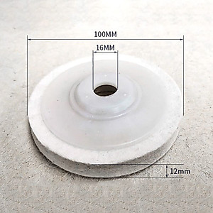 2023 New Wool Polishing Wheel Disc - Wool Felt Polishing Wheel Disc Kit for 4" Angle Grinder 100 Angle Grinder, Durable Felt Polishing Pads for Metal, Marble Stone, Furniture Car Wax (2)