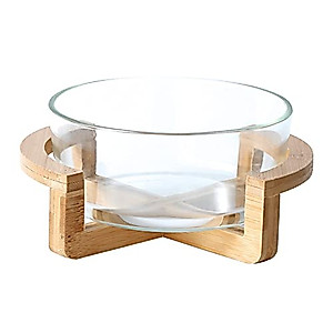 Cabilock 1 Set Bowl Decorative Glass Bowl Decorative Fruit Bowl Server Tray Food Storage Bowl Footed Trifle Bowls Glass Containers Household Salad Bowl Household Glass Bowl Glass Salad Bowl