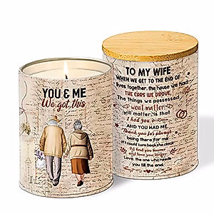 Lavender Candles Gifts for Wife from Husband, Wife Valentines Day Candles Gifts, Anniversary Wedding Candles Gifts for Wife, Birthday Gifts for Wife, Valentines Day Romantic Gifts for Her