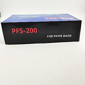 Impulse Sealer 8 Inch Heat Sealer for Plastic Bags, Plastic Mylar Bag Sealer, Iron Shell, Manual Poly Bag Heat Sealer Machine, 3mm Sealing, 4 Replacements Kit (2 Cutting Lines Included)