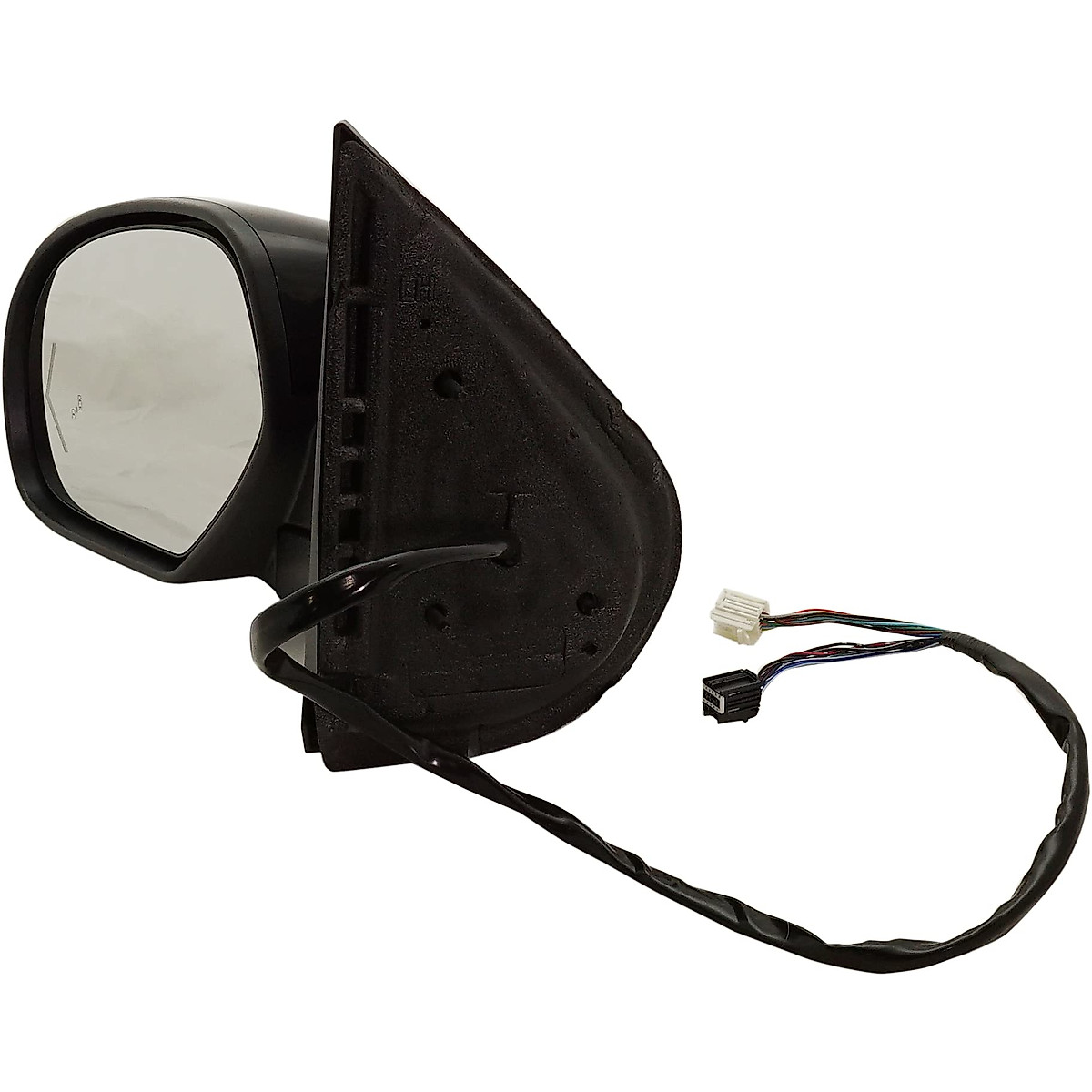 Kool Vue Driver Side Power Heated Mirror for Chevrolet Tahoe Suburban 1500 GMC Yukon 2007-2014 Power Fold With Signal Light, Blind Spot Light, Memory & Puddle Lamp; Without Auto-Dimming Textured
