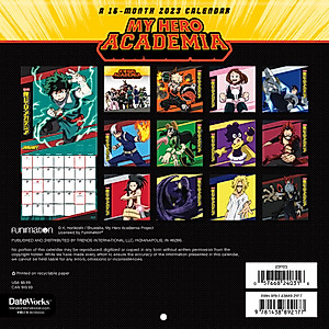 2023 My Hero Academia Mini Wall Calendar