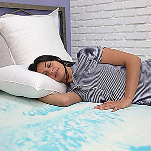 BioPEDIC 3" Gel Swirl Memory Foam Mattress Topper, Full