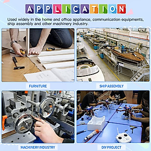 Glarks 260Pcs 13 Size M6 304 Stainless Steel Button Head Screws Hex Socket Cap Screws Bolts and Nuts Washers Assortment Kit with Hex Wrench for Machinery Furniture Car Repair