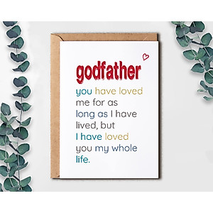 Godfather You Have Loved - Special Godfather's Day Card - Birthday Card For Godfather - Sentimental Card For Godfather - Meaningful Card For Godfather…