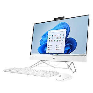 HP 24 inch All-in-One Desktop, Intel 10-Core i5-1235U, 23.8" FHD IPS Touchscreen, Iris Xe Graphics, WiFi 6, Bluetooth, HDMI, RJ-45, 16GB DDR4 1TB M.2 SSD, Win11 Home, Wireless Keyboard and Mouse