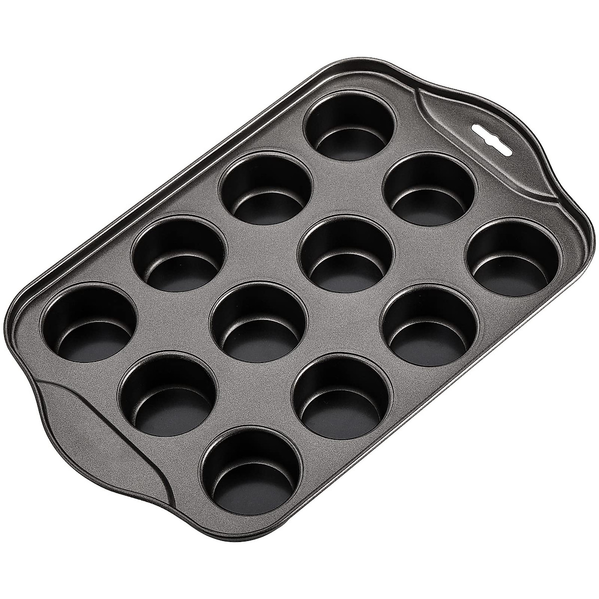 Tosnail 2 Pack 12 Cavity Mini Cheesecake Pan with Removable Bottom