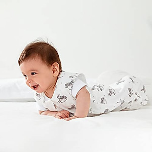 Duomiaomiao Unisex Baby Sleep Sack TOG 0.5, 100% Natural Cotton Baby Sleeping Bag, Super Soft Lightweight Sleeveless Sleep Sacks with 2-Way Zipper, Summer Wearable Blanket for Girls Boys