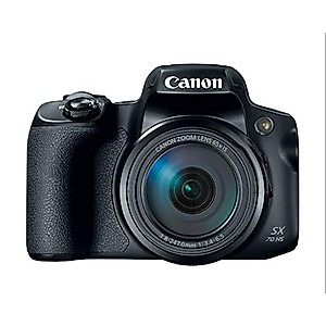 Canon Powershot SX70 20.3MP Digital Camera 65x Optical Zoom Lens 4K Video 3-inch LCD Tilt Screen (Black)
