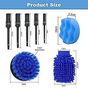 21PCS Car Detailing Brush Set, Car Detailing kit, Auto Detailing Drill Brush Set, Car Detailing Brushes, Car Wash Kit for Vehicles, Car Cleaning Tools Kit for Interior,Exterior, Wheels, Dashboard