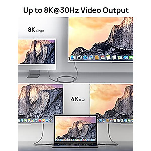 JSAUX USB4 Cable Supports 40Gbps Data Transfer/ 100W Charging/ 8K @30Hz, USB C to USB C Cable Compatible with MacBook Pro, Hub, USB-C Docking Station, and More