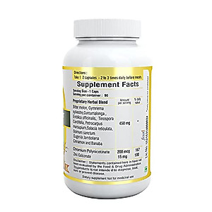 Sugar Knocker - Herbal Supplement - Pack of 1 (90 Veg Capsule)