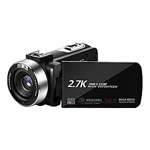 2.7K 3.0-inch Ultra HD Digital Video Camera 270 ° Reversible IPS Touch-Control Screen DV 16 Times Digital Zoom Double Intelligent Anti-Shake with Remote Control