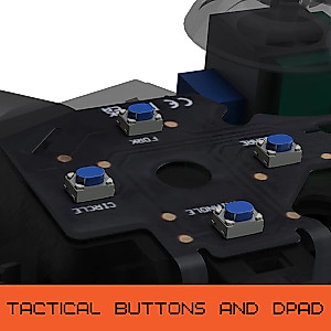 MODDEDZONE Smart Extreme Modded Controller + Anti Recoil 2 Remap Buttons & Interchangeable Thumbsticks & Hair Triggers, Tactical Buttons Compatible with PS5 Custom Controller PC (Red Extreme)