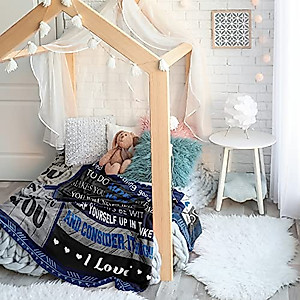 Gifts for Son, Son Gifts Blanket, Gifts for Son from Mom, Gift for Son, to My Son Birthday Gifts, Birthday Graduation Gifts for Son, Gifts for Adult Son, Gifts for Grown Son Throw Blanket 60"X 50"