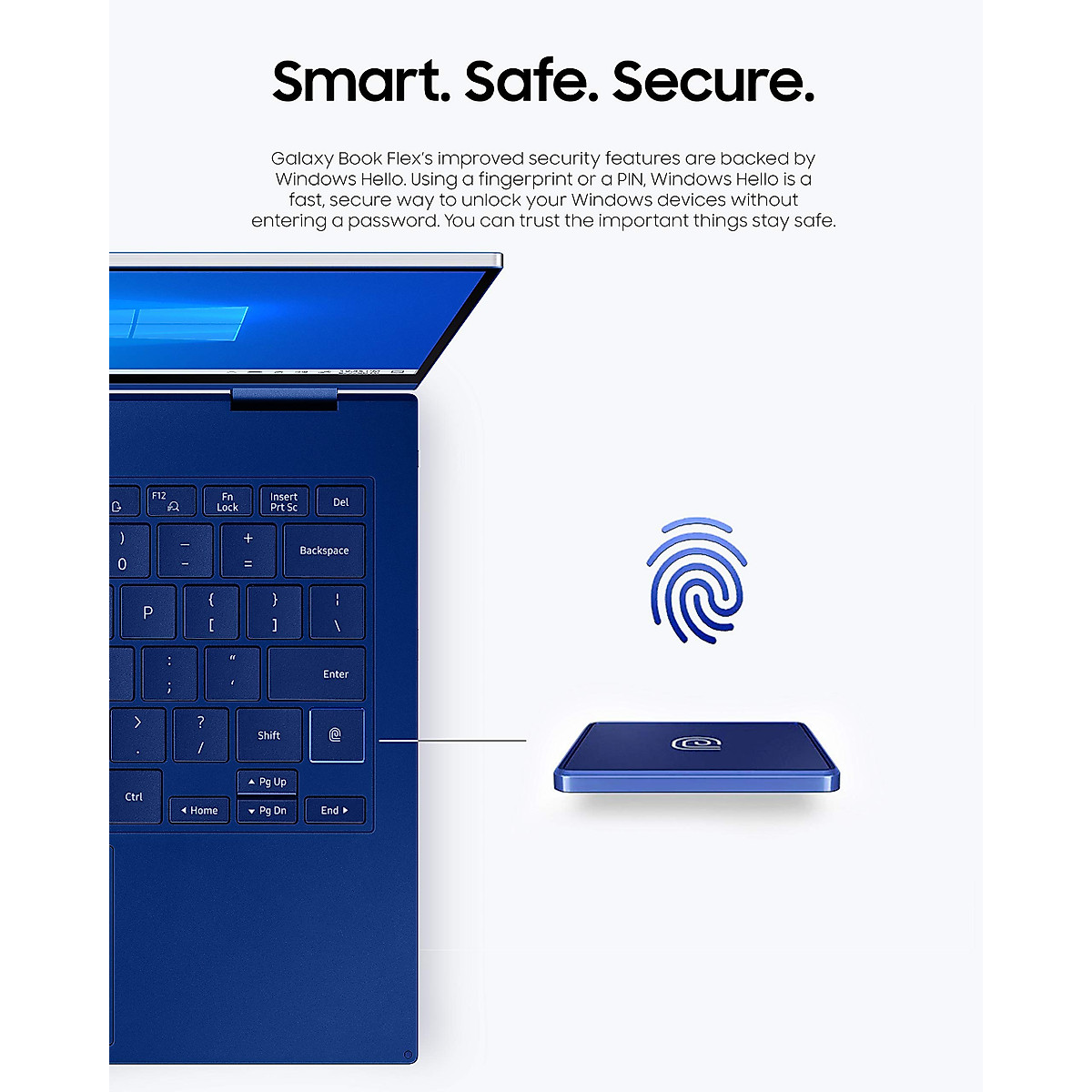 Samsung Galaxy Book Flex 13.3” Laptop| QLED Display and Intel Core i7 Processor | 8GB Memory | 512GB SSD| Long Battery Life and Bluetooth-Enabled S Pen | (NP930QCG-K01US), Blue (Renewed)