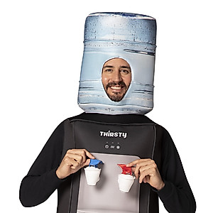 Rasta Imposta Water Cooler Costume Aqua Dispenser Office Supplies Drinking Fountain Dress Up Cosplay Party Costumes, Adult One Size