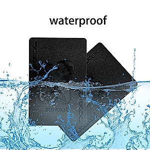 Joyoldelf Playing Cards, 2 Decks of Cards with Box, Cool Black Foil Poker Cards/Waterproof Playing Cards - Classic Magic Tricks Tool for Party and Game