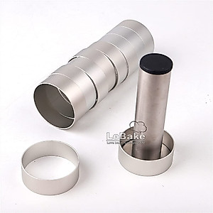 Various Designs Rectangle Oval Round Flower Pineapple Square Aluminium Pineapple Cake Mold with Manual Press Biscuit Molds DIY (Round Molds with 1 Press)