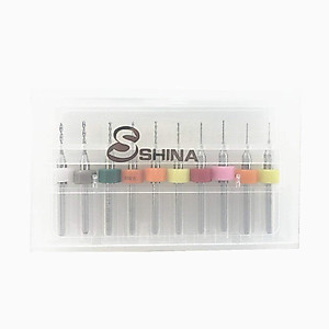 SHINA 10x 0.3mm to 1.2mm Carbide PCB Dremel Jewelry CNC Engraving Drill Bits Set, 10Pcs PCB Print Circuit Board Carbide Micro Drill Bits 0.3mm to 1.2 mm