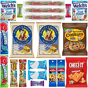 Hangry Kit Birthday Snack Box for Mom - (20 count) Happy Birthday Gift Basket Care Package - Contains Birthday Snacks, Cookies, Chips, Candy. Party Variety Gift Box. (Mom)