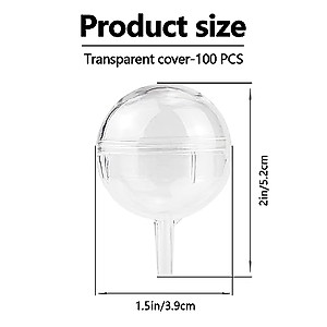 DOERDO 100pcs Clear Chocolate Box Holder Plastic Chocolate Candy Cups Mini Cupcake Muffin Holders for Valentine Day Birthday Party Supplies, 4x4CM