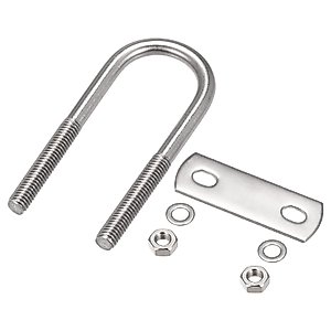 METALLIXITY U Bolts 4 Sets (M6x22x70mm), Round U Bolt 304 Stainless Steel with Accessories - for Construction, Pipe