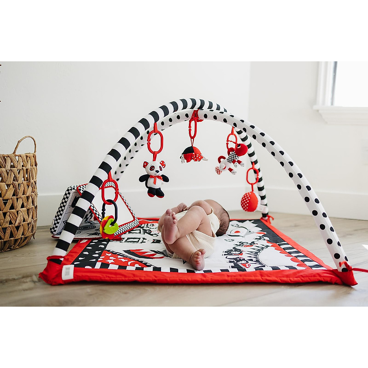Black, White & Red Activity 3D Playmat & Gym