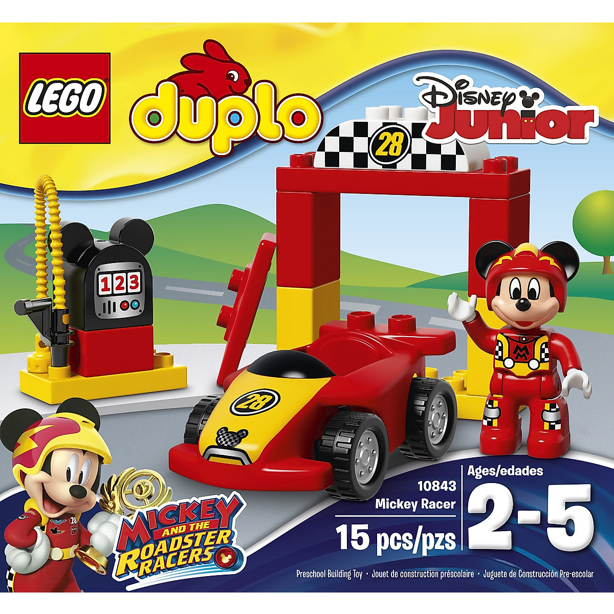 LEGO DUPLO Brand Disney 6174752 Mickey Racer 10843 Building Kit (15 Piece)