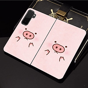 Case for Microsoft Surface Duo 2, BEOTIWAD Shockproof Non-Slip Hard PC Thin Protective Cover for Microsoft Surface Duo 2, Cute Pink Pig