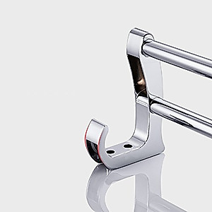 OMOONS Wall Mounted Bathroom Fittings Double Thicken Towel Shelf,Stainless Steel Towel Bar/50Cm