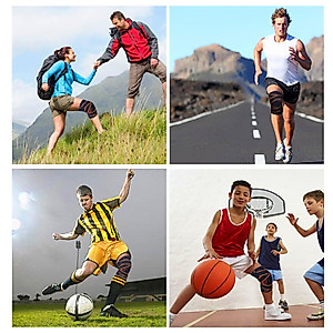 Jyer Compression Knee Brace Sleeve Support with Protective Straps and Shock-absorbing Pad, for Running, Meniscus Tear, Joint Pain, Arthritis Relief, Acl Recovery and Sports (X-Large)