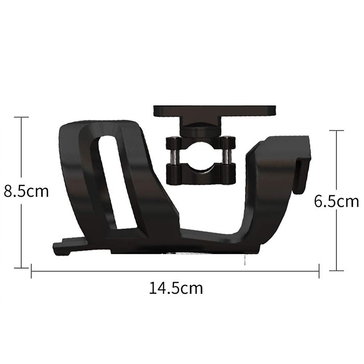 Garneck Bicycle Cup Holder Quick Release 360 Degrees Universal Rotation Water Bottle Holder Bike Accesories for Walker Wheelchair Trolleys Bike(Black)