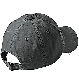 Born of Water Scuba Dive Flag Distressed Hat: Mens Low Profile Hat - Gray